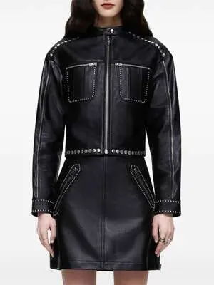 RE/DONE Stud-embellished Biker Jacket