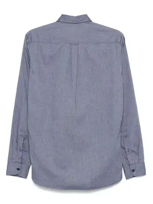 BOSS Button-down Cotton Shirt - Blue