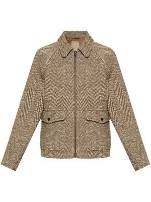 Woolrich Herringbone-pattern Jacket - Brown