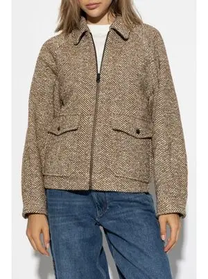 Woolrich Herringbone-pattern Jacket - Brown
