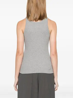 TOTEME Curved Ribbed Tank Top