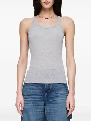 RE/DONE Ribbed Knit Tank Top - Grey