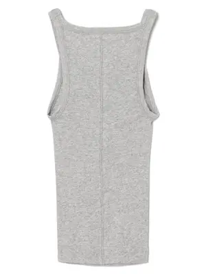 RE/DONE Ribbed Knit Tank Top - Grey