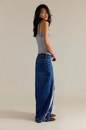 Free People We The Free Finish Line Wide-leg Jeans