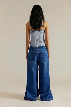 Free People We The Free Finish Line Wide-leg Jeans