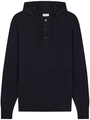 FURSAC Buttoned Knitted Hoodie