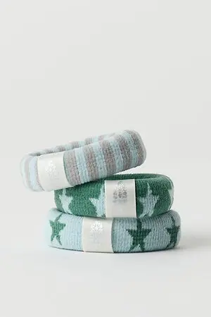 Free People We Move Hair Tie Pack Set - All Star Green