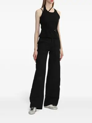 HELIOT EMIL Strap-detail Draped Top - Black