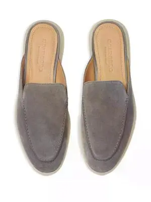 SCAROSSO Suede Slippers - Grey