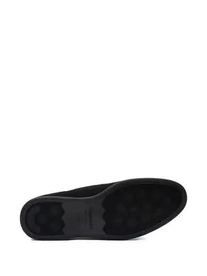 SCAROSSO Leonardo Suede Ankle Boots - Black