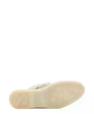 SCAROSSO Lucrezia Suede Mules - Neutrals