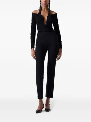 Carolina Herrera Ruched U-neck Top
