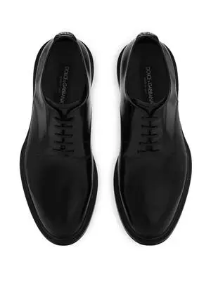 Dolce & Gabbana Interlocking Dg Plaque Derby Shoes