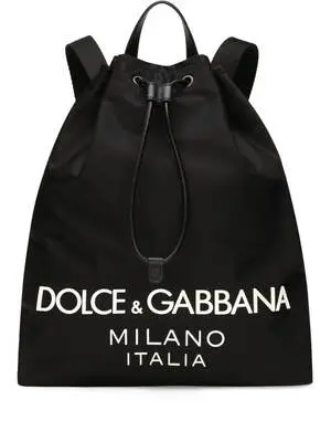 Dolce & Gabbana Logo-print Backpack - Black