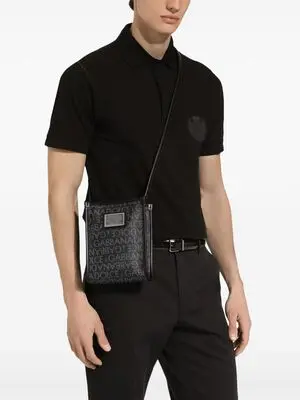 Dolce & Gabbana Printed Jacquard Messenger Bag
