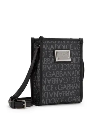 Dolce & Gabbana Printed Jacquard Messenger Bag