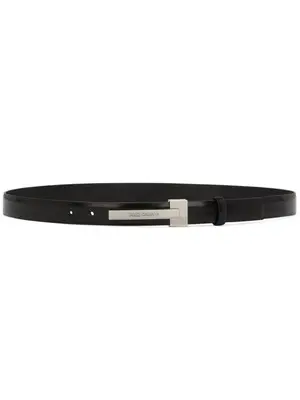 Dolce & Gabbana Leather Belt - Black