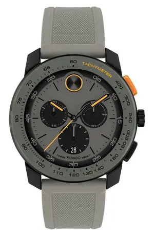 Movado Tr90 Chronograph Strap Watch - Gray