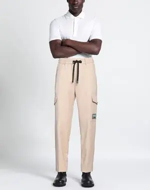 Versace Solid Color Straight Leg Pants - Beige