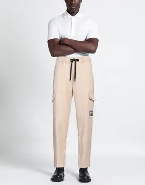 Versace Solid Color Straight Leg Pants - Beige
