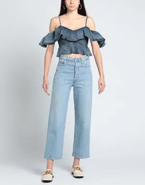 MARANT ETOILE Denim Crop Top