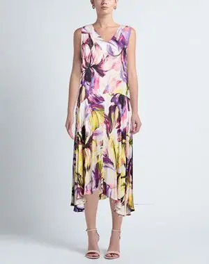 MANILA GRACE Midi Floral-print Dress