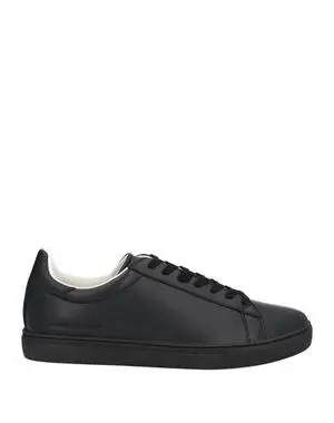 Armani Exchange Bovine Leather Lace-up Sneakers - Black