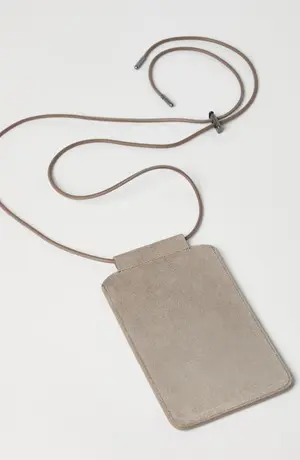 Brunello Cucinelli Suede Phone Bag
