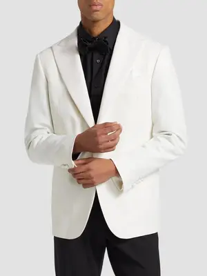 SAKS FIFTH AVENUE Collection Wool Single-breasted Blazer