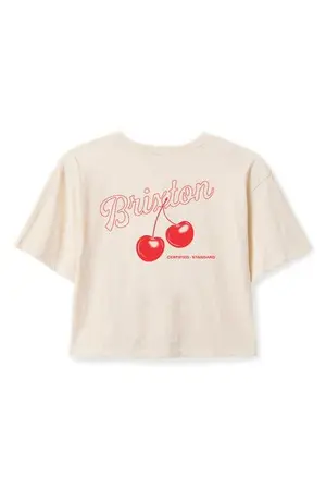 Brixton Cherry Crop Cotton Graphic T-shirt
