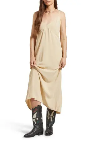 Women's V-Neck Midi Slipdresses