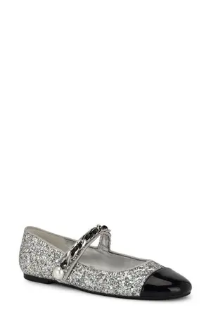 Nine West Platy Cap-toe Mary Jane Flat
