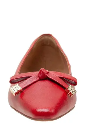 Linea Paolo Nicolis Leather Flats - Lipstick Red