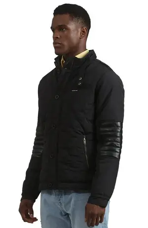 MEMBERS ONLY Belmont Quilted Jacket - Black