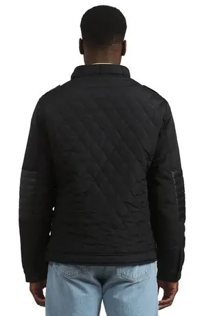 MEMBERS ONLY Belmont Quilted Jacket - Black