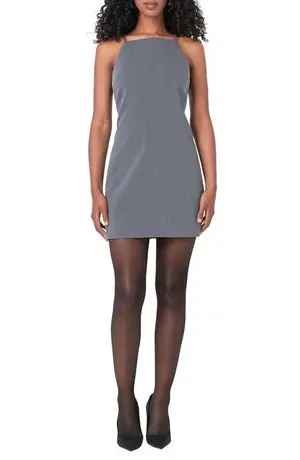 Endless Rose High Square Neck Stretch Minidress