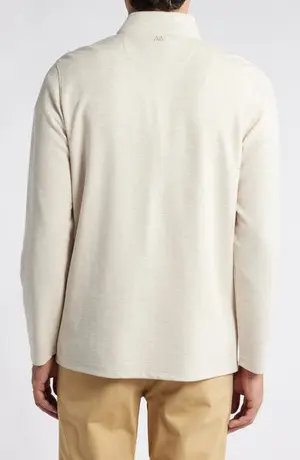 Mizzen+main Kpi Quarter Zip Pullover - Oyster Heather