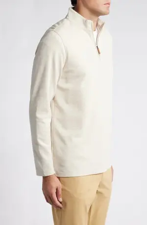 Mizzen+main Kpi Quarter Zip Pullover - Oyster Heather