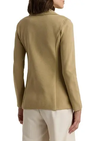 Ralph Lauren Combed Cotton-blend Blazer - Birch Tan