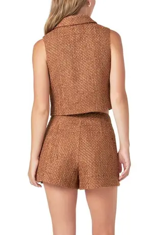 Endless Rose Tweed Vest