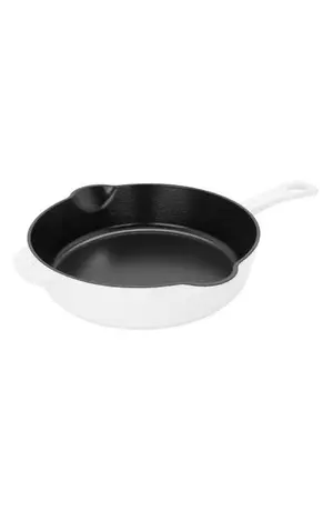 STAUB 8.5-inch Enameled Cast Iron Traditional Deep Skillet - White