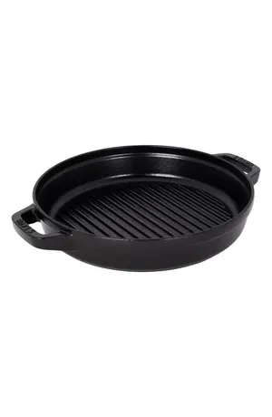 STAUB 4-piece Stackable Enameled Cast Iron Cookware Set - Black