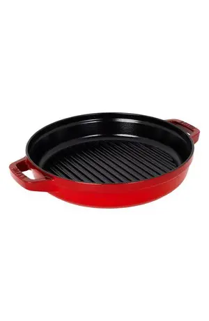 STAUB 4-piece Stackable Enameled Cast Iron Cookware Set - Cherry