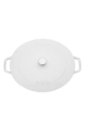 STAUB 6.25-quart Enameled Cast Iron Shallow Oval Dutch Oven