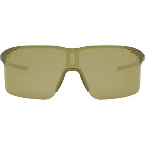 Tag Heuer Vingt Sept Mirrored Mask Sunglasses - Matte Yellow / Brown Mirror