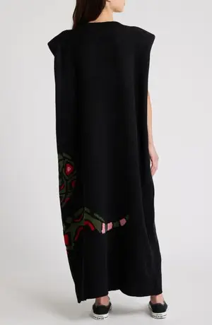 DRESSED IN LALA Big Reputation Oversized Maxi Sweater Dress