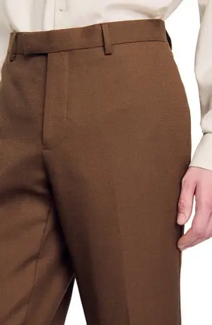Sandro Classic Fit Wool Suit Trousers