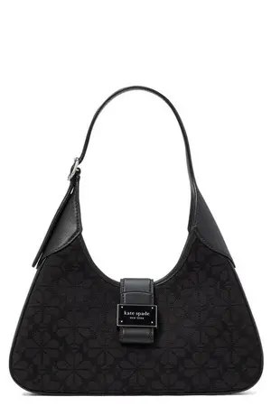Kate Spade New York Spade Floral Jacquard Shoulder Bag - Black Multi.