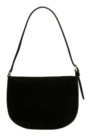 Savette Tondo Suede Hobo Bag - Black