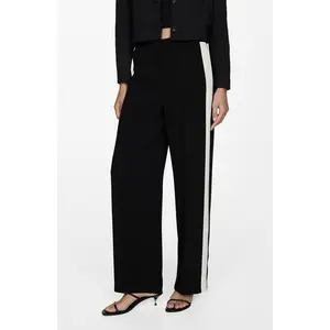 Mango Contrast Stripe Trousers